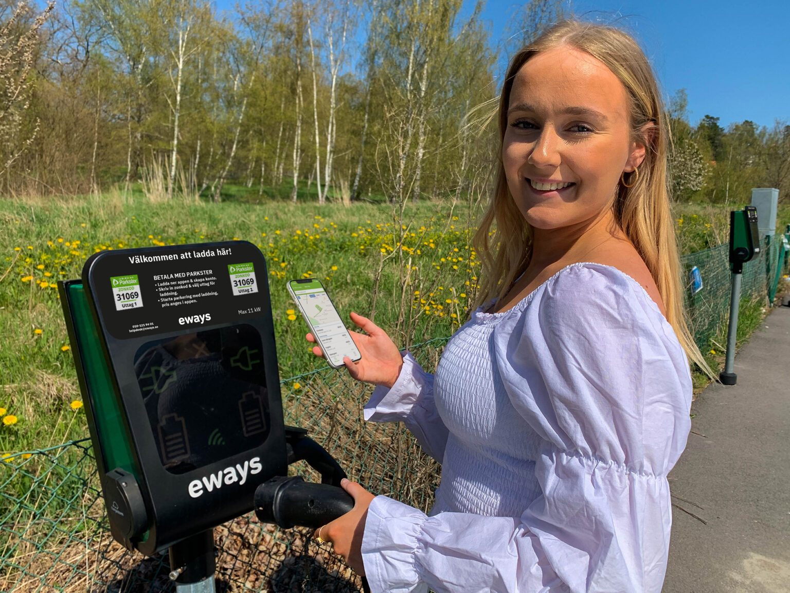 Parkster och Eways förenklar för elbilsförare genom betalning i samma app - Eways.se